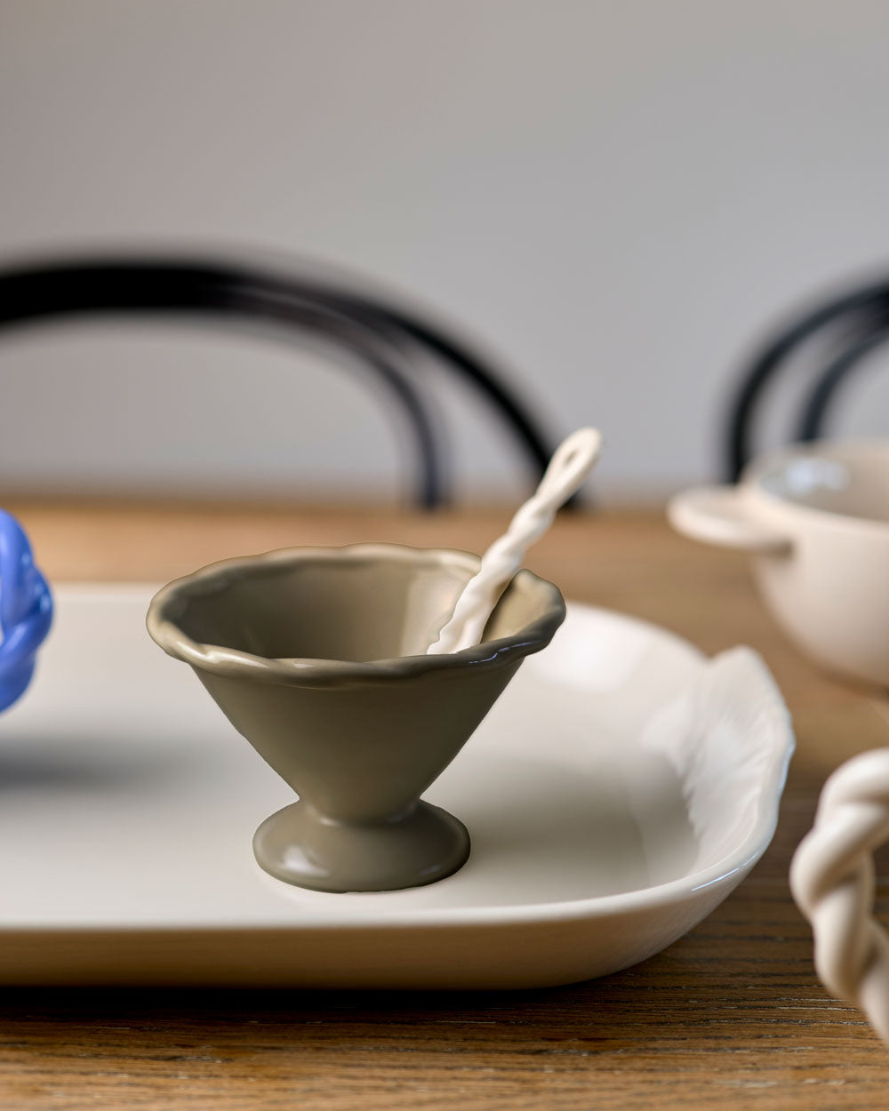 Vintage Table Set of 3 Elevated Condiment Bowls / Jade - Robert Gordon ...