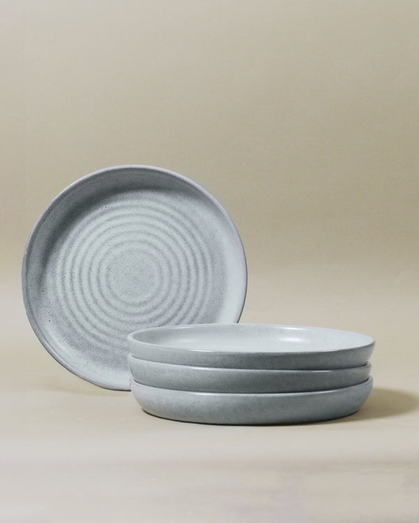 Set of 4 Potters Collection 19.1cm Plates / Grey Smoke - Robert Gordon ...